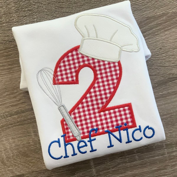 Chef Applique - Etsy