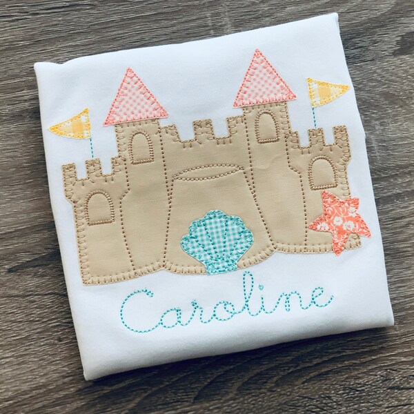Castle Applique - Etsy