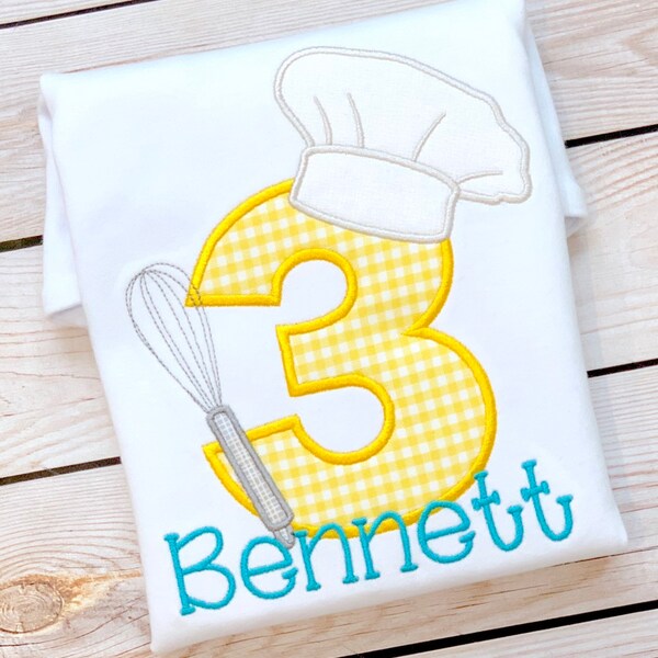 Chef Applique - Etsy