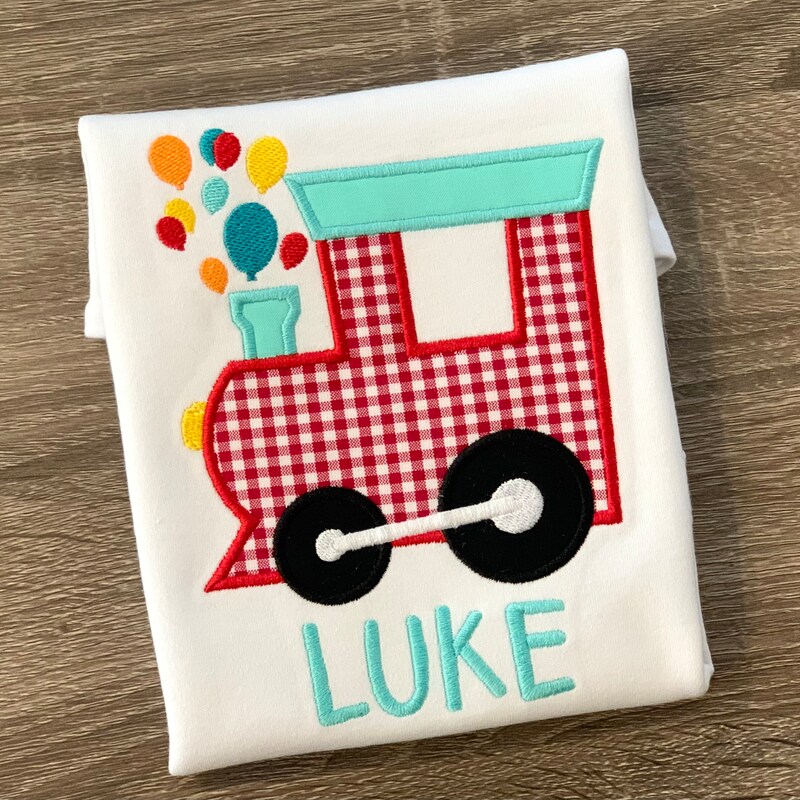 Train Applique - Etsy