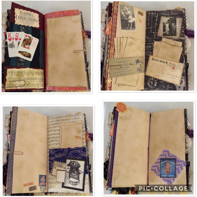 Gypsy Bohemian Junk Journal Travelers Notebook - Etsy