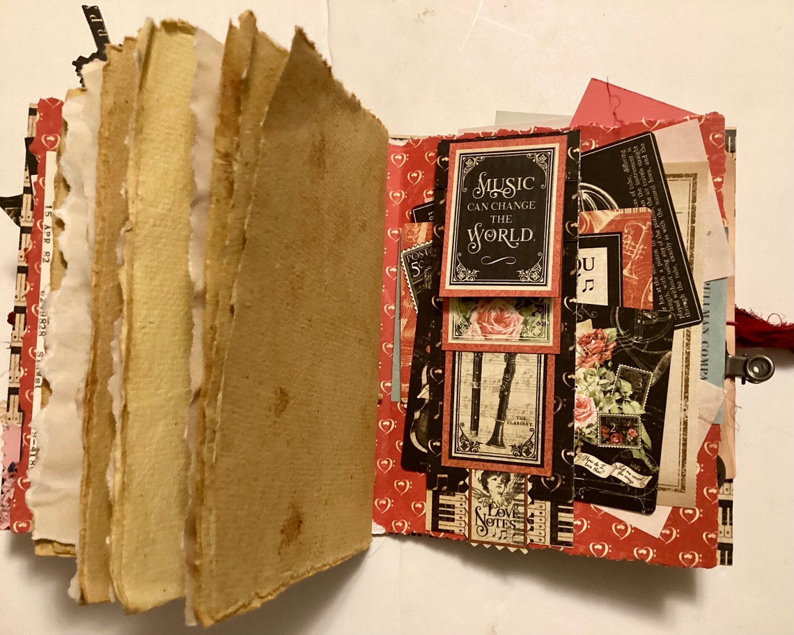 Love Notes Beautiful Junk Journal, One Signature. - Etsy