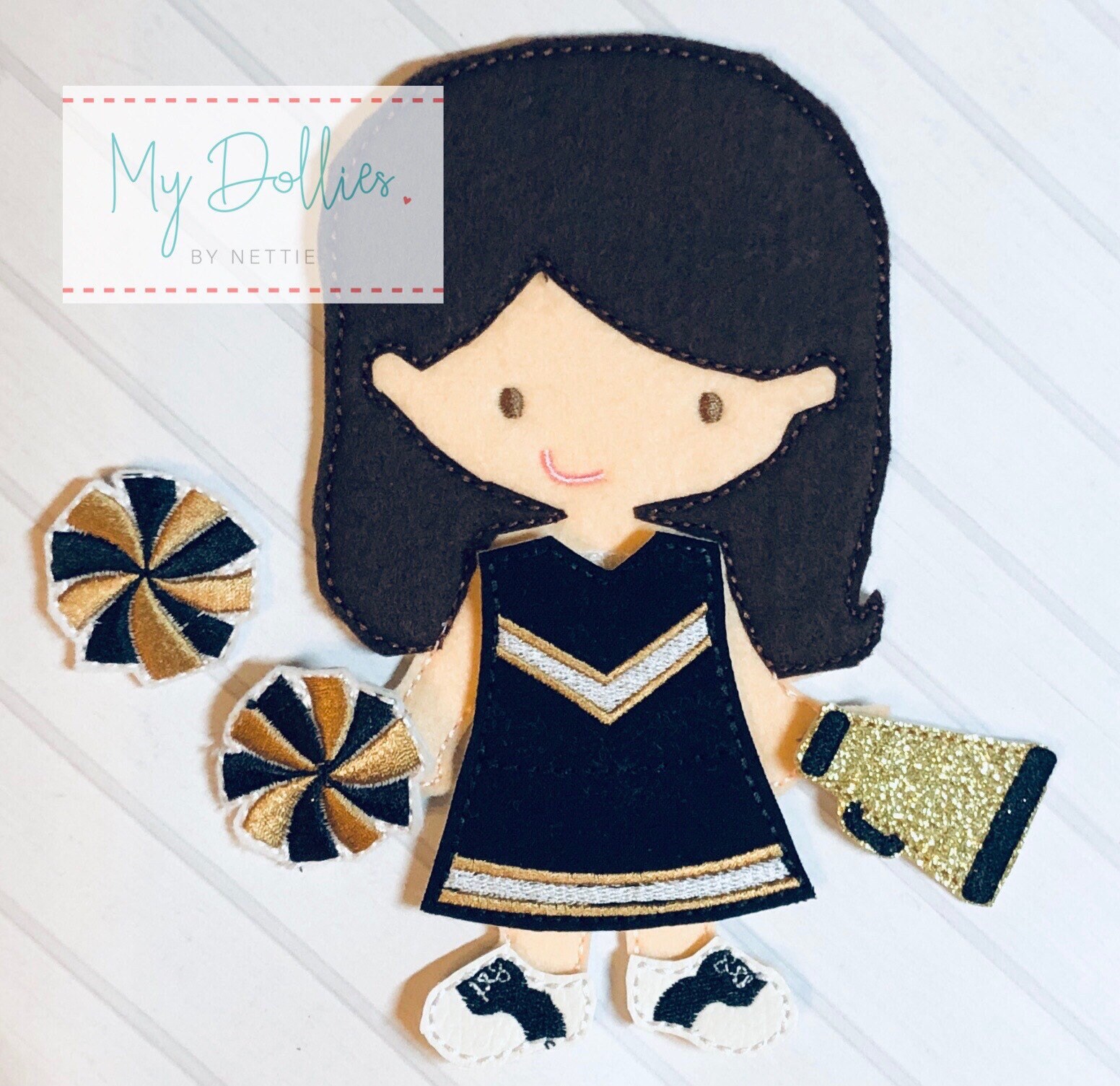 Rah Rah Rah: Felt Doll Cheerleader Outfit - Etsy