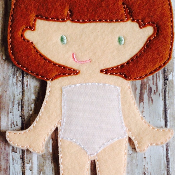 Felt Paper Doll - Etsy