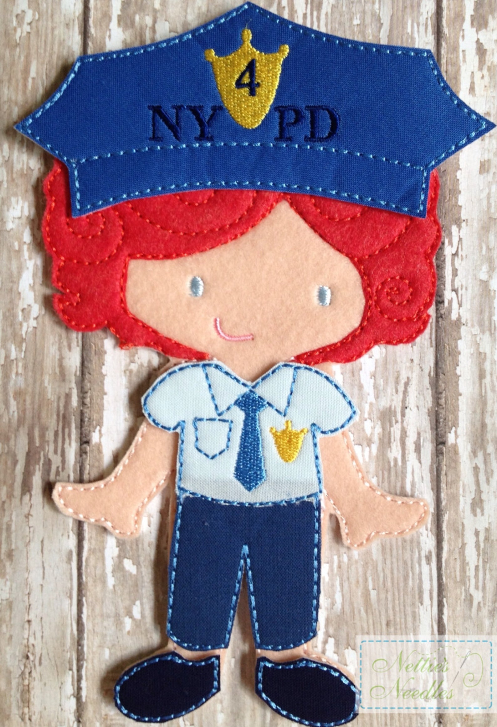 To Protect and Serve: Felt Doll Police Officer Outfit - Etsy