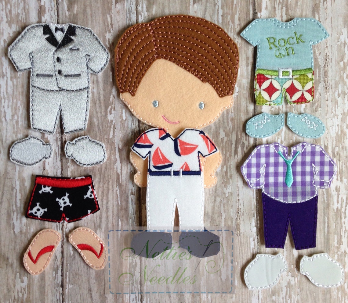 Felt Boy Doll Starter Set - Etsy