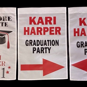 Senior Graduation Party Signage Set of 3 Custom Printed - Etsy