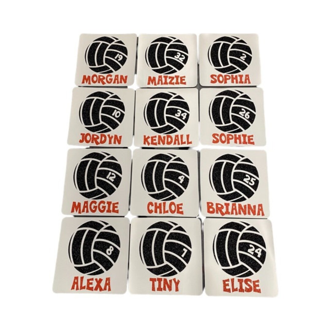 Volleyball Team Locker Magnets Custom Gifts Personalized Signs Perfect ...