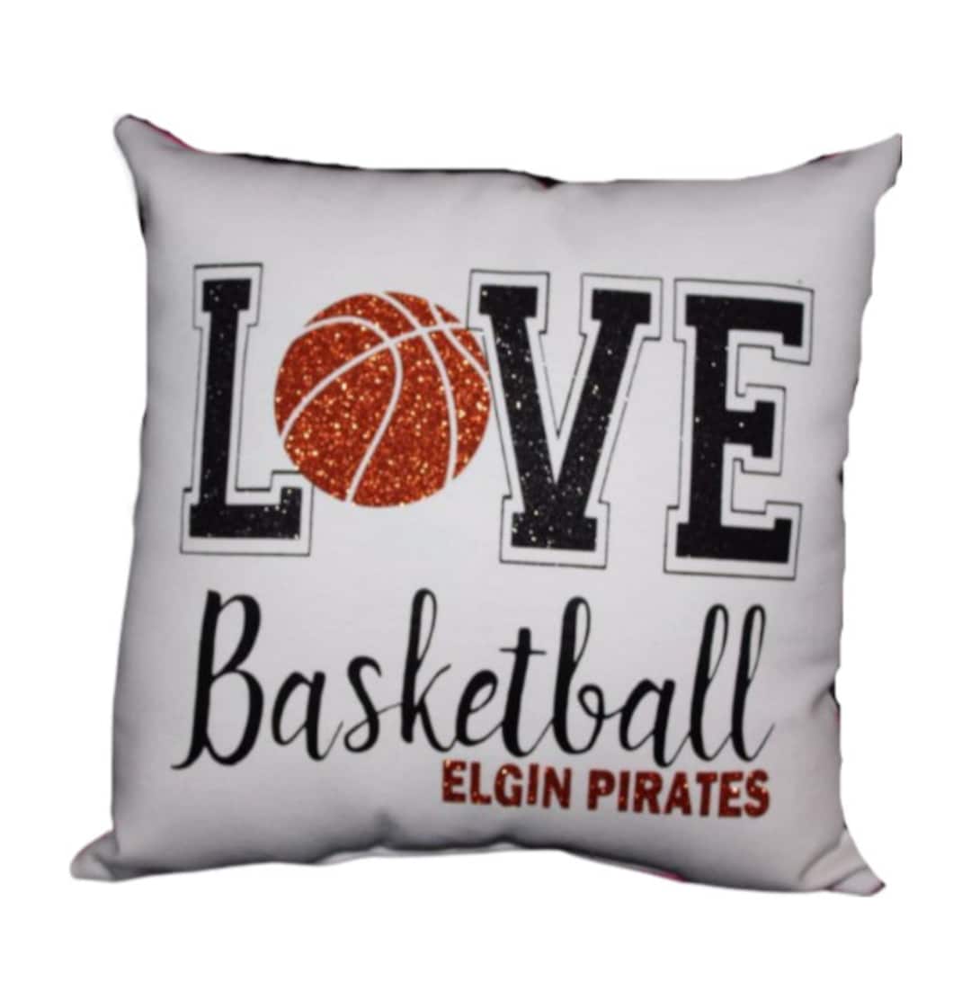 GIRLS Basketball Gift LOVE BASKETBALL Pillow | Personalized Sports ...