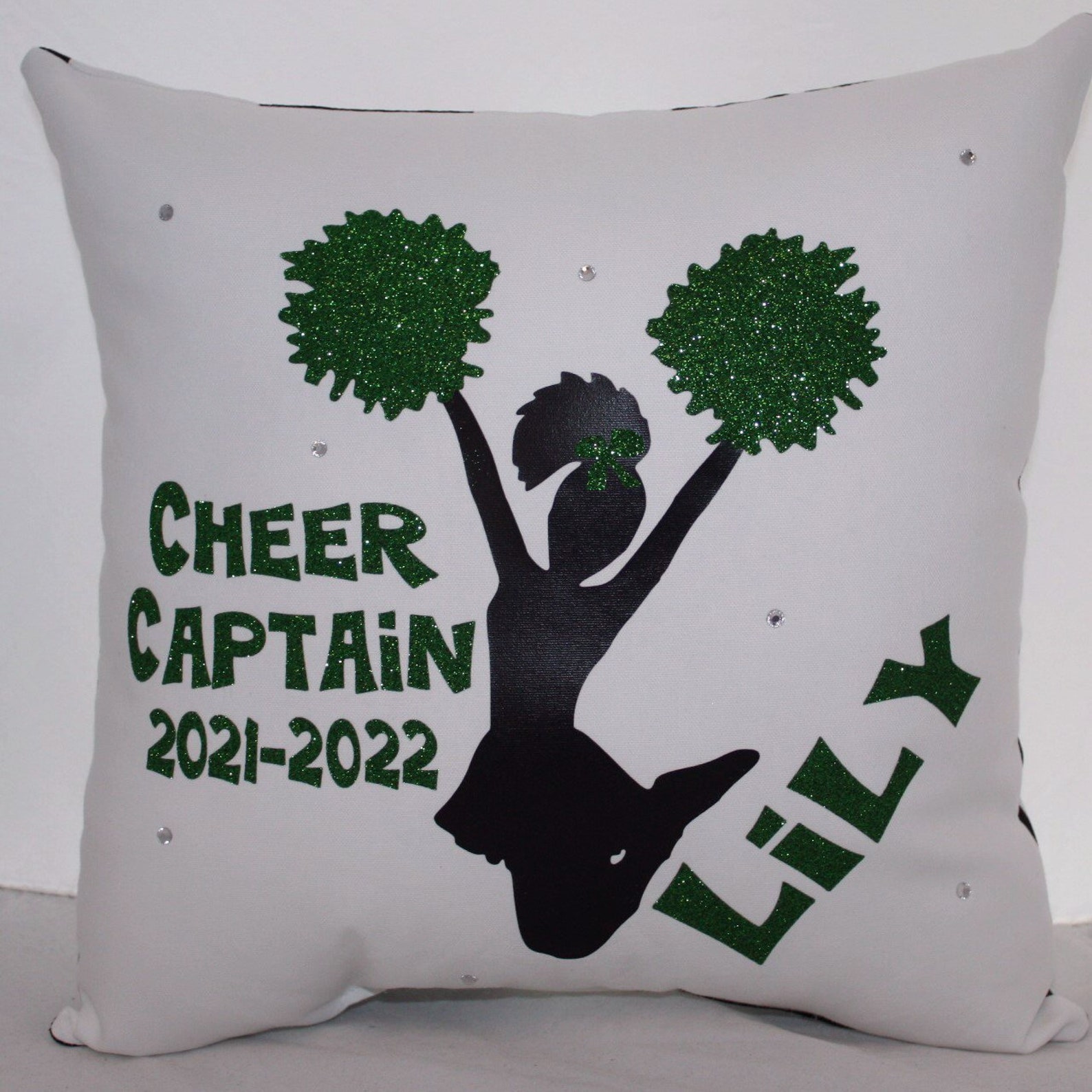 Cheerleader Gift PERSONALIZED CHEER PILLOW 3 Lines of Print | Etsy