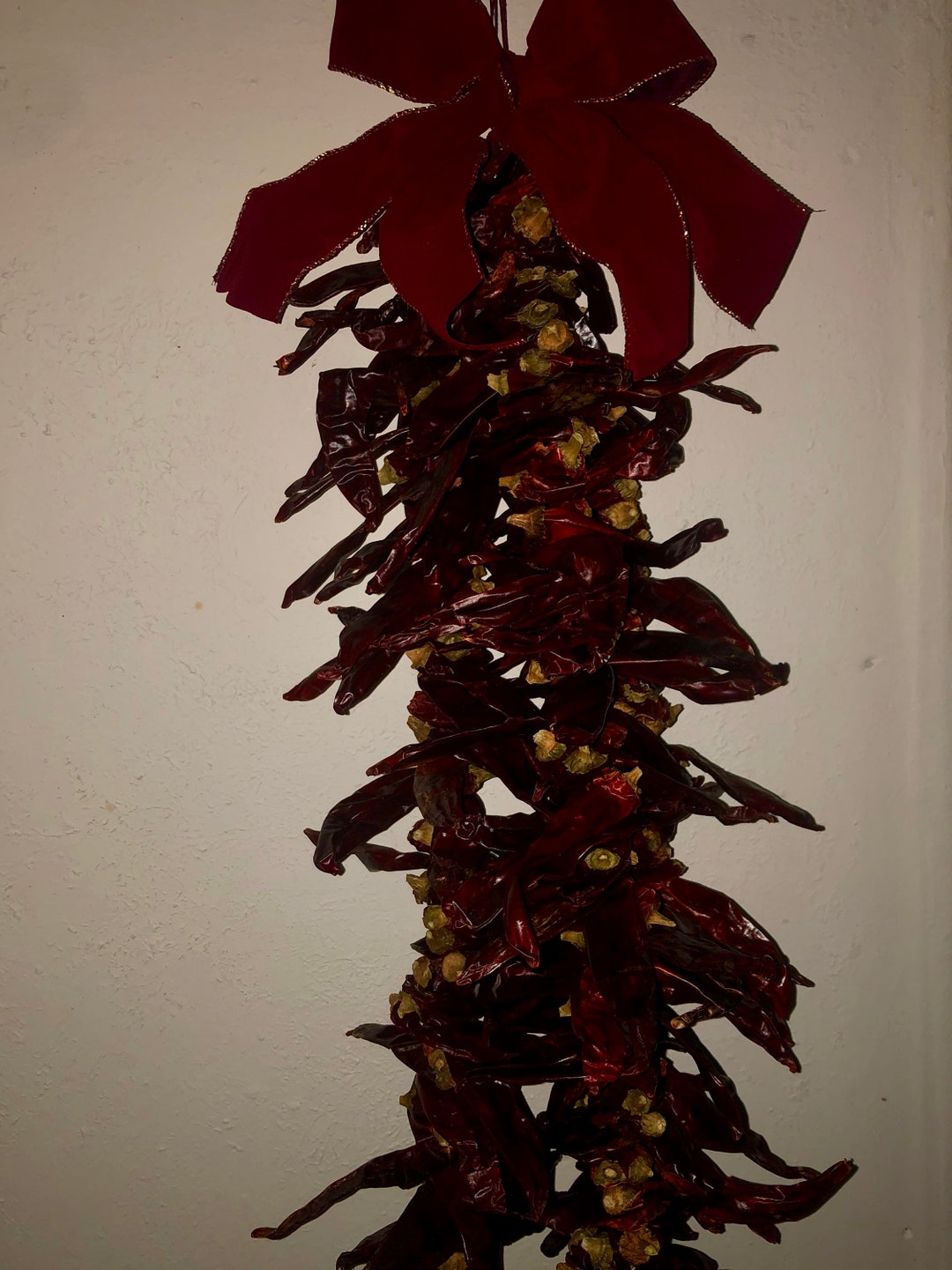 Fresh Dried Chile Ristra With Red Ribbon - Etsy