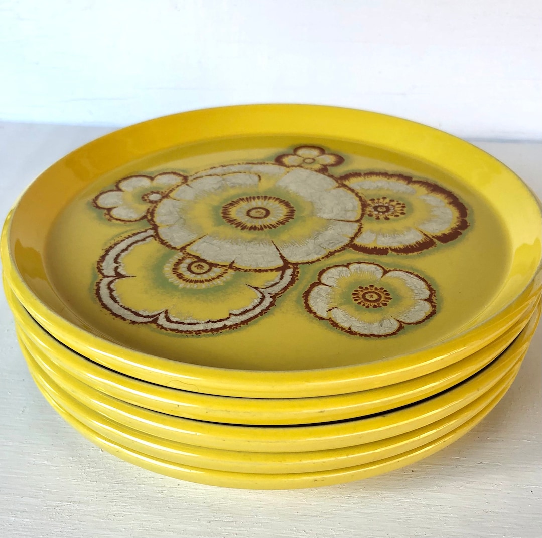 Set of 5 Noritake Primastone 'gaiety' Salad Plates - Etsy