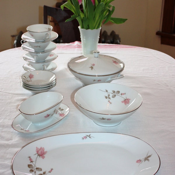 Rose Pattern China - Etsy