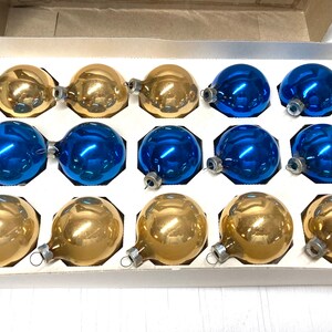 Box of 15 Vintage Blue and Gold Pyramid Jumbo Christmas Tree - Etsy