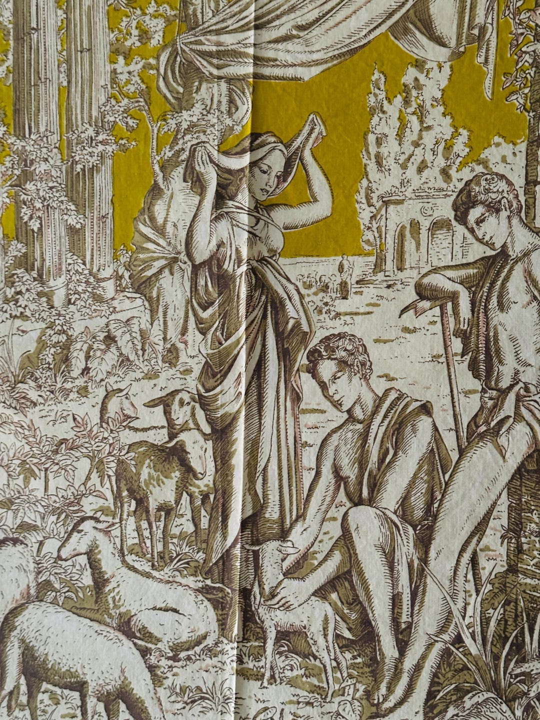 Vintage "garden of Arcady" Toile Fabric – Albert Richard Stockdale ...