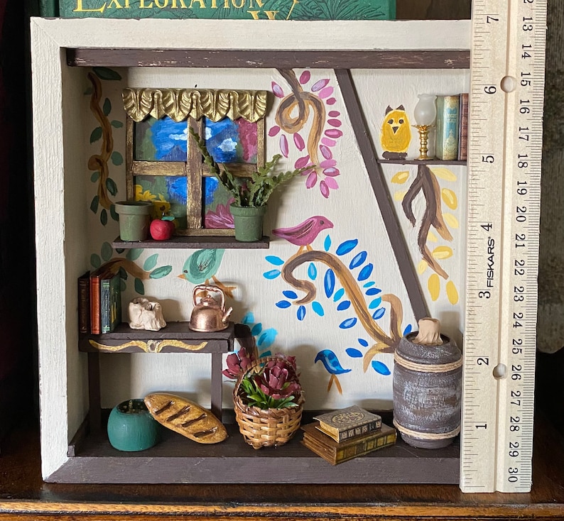 Handmade Miniature Scene - Diorama - 3D Art - Original - Cottage ...