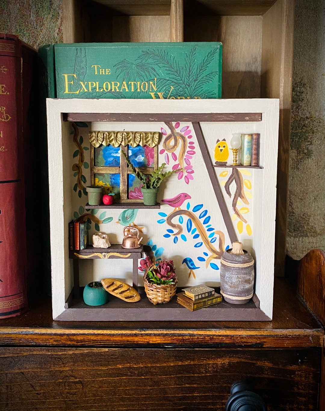 Handmade Miniature Scene - Diorama - 3D Art - Original - Cottage ...