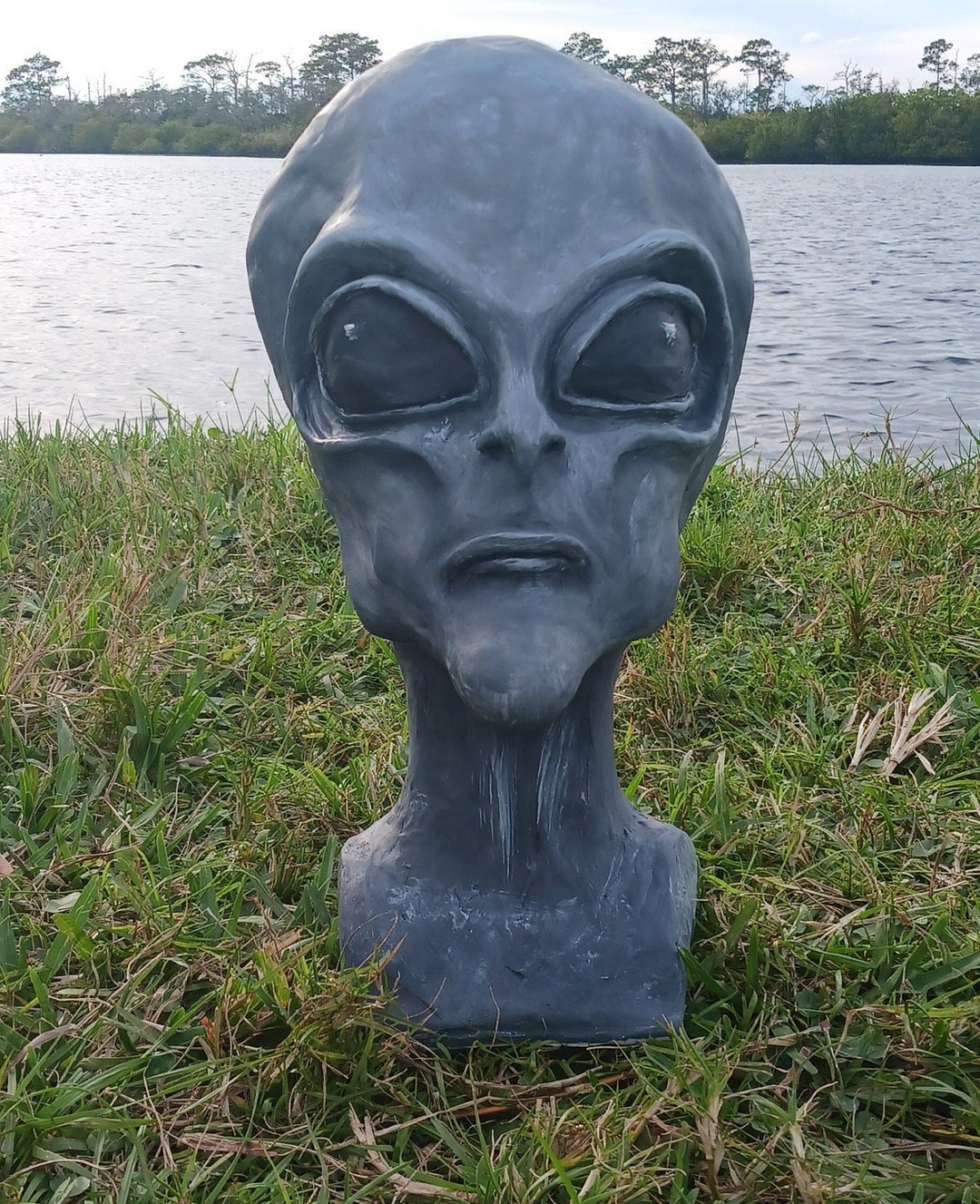 Life-size Alien Bust Sculpted From Clay - Etsy