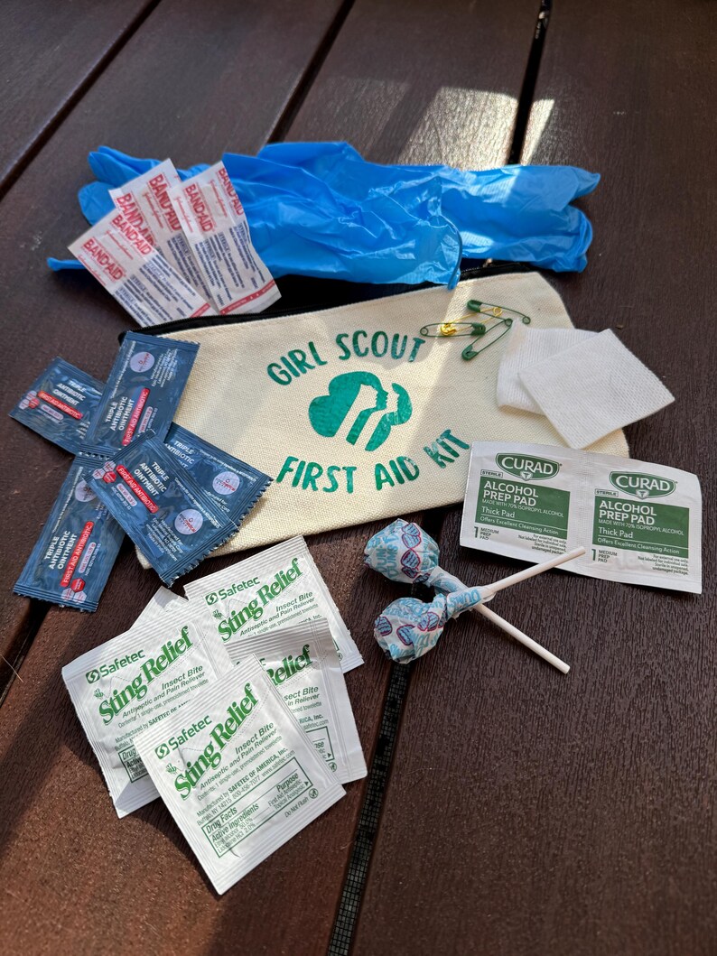 Girl Scout First Aid Bag L Girl Scouts L First Aid L Girl Scout Safety ...