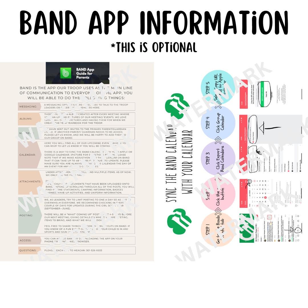 Custom Girl Scout Troop Handbooki Handbook I Troop Organizer I Troop ...