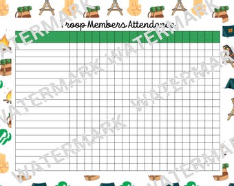 Troop Attendance Tracker - Etsy