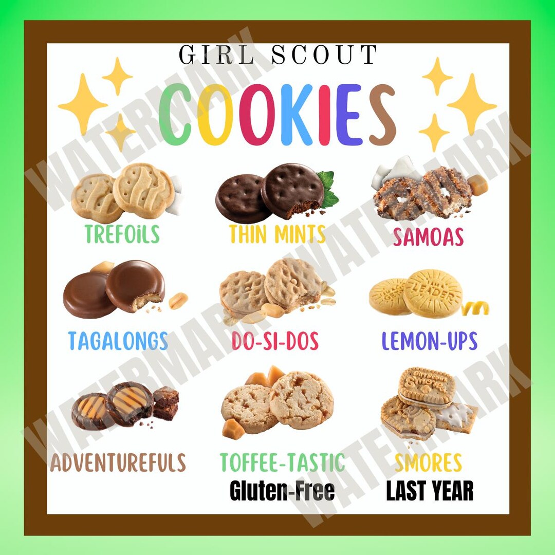 Printable Girl Scout Cookie Sales Lanyard | Cookie Price Chart | Boost ...