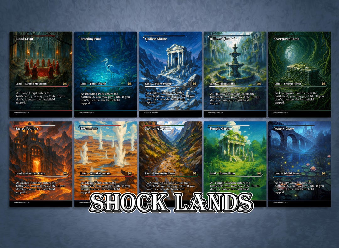 Shock Lands Proxy - Etsy
