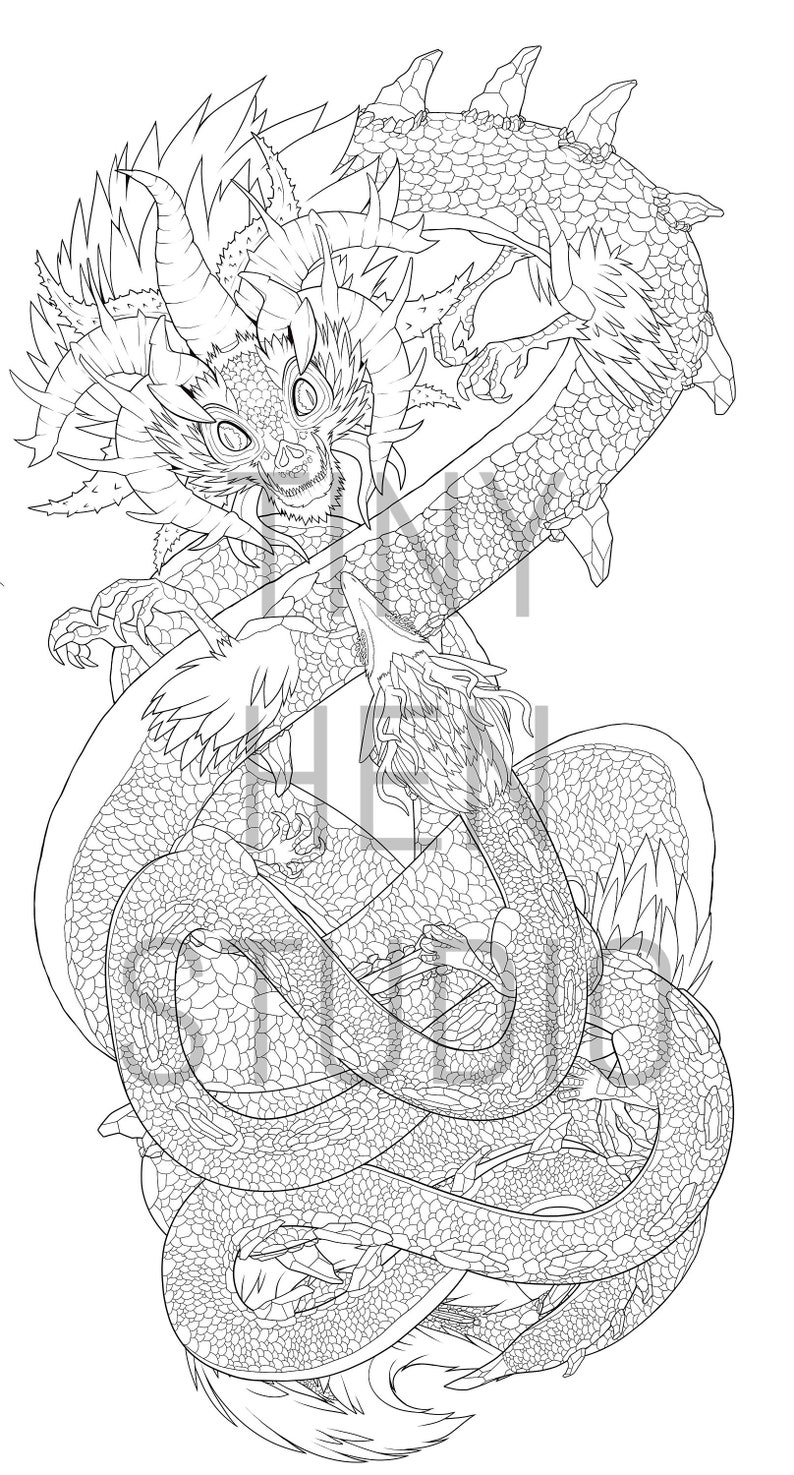 Zelda Dragons Tattoo Design / TOTK / Link / Light Dragon / Printable ...