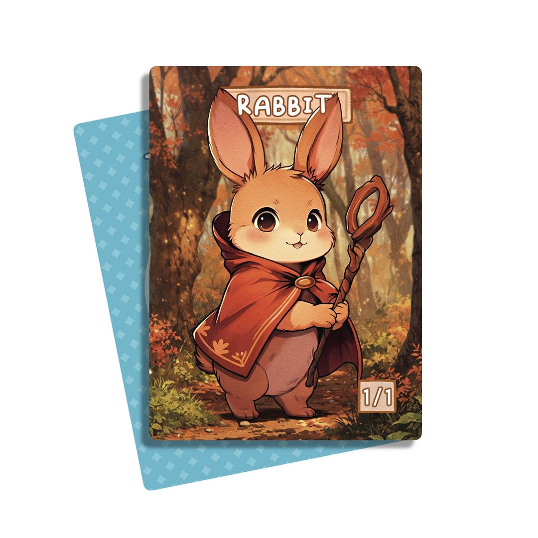 Rabbit Tokens for Magic the Gathering / MTG Tokens / Custom Tokens - Etsy
