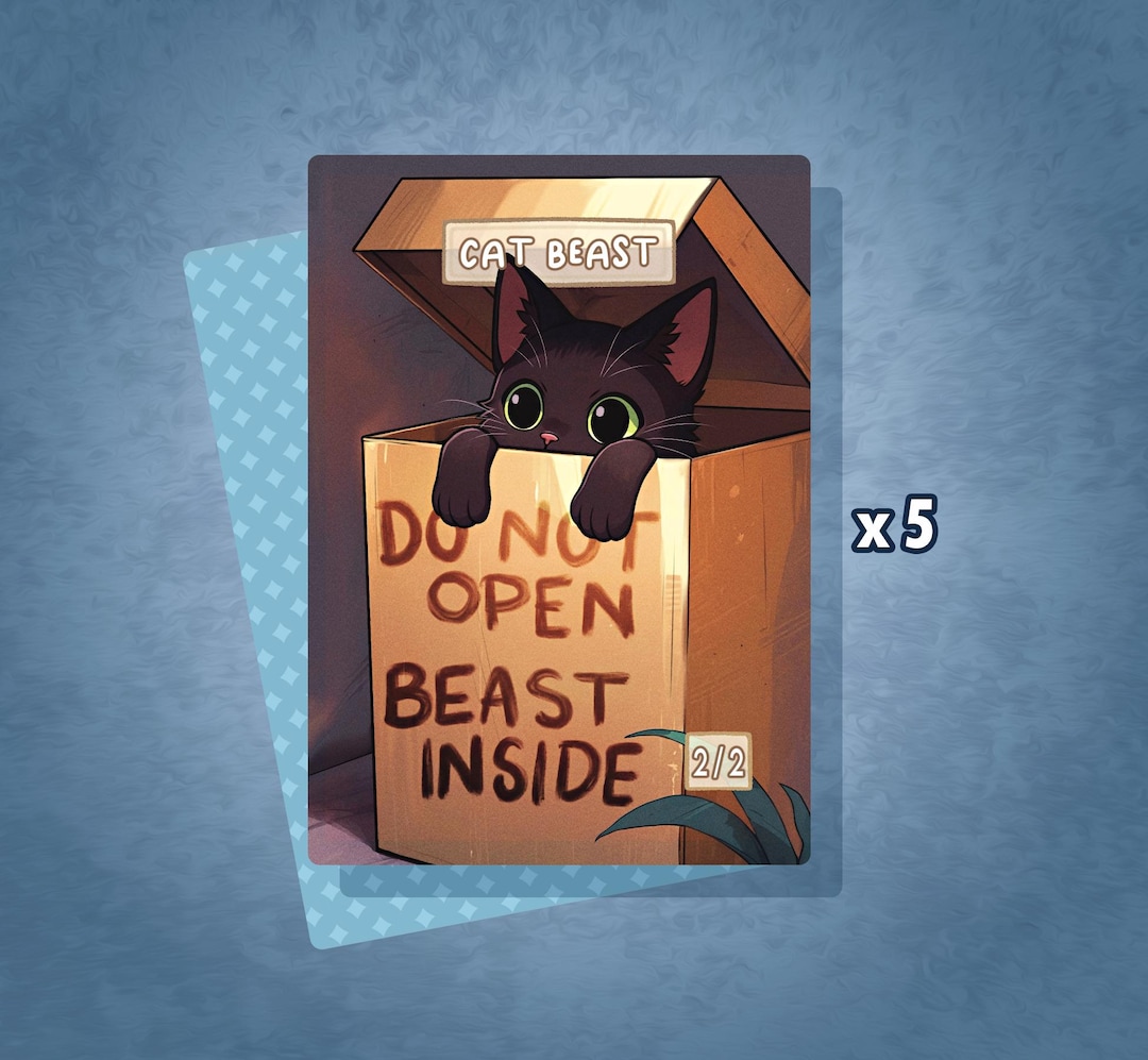 Cat Beast Tokens / MTG Tokens / Custom Tokens - Etsy