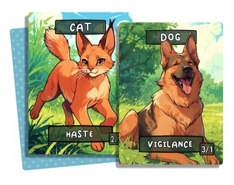 5 Jinnie Fay Dog Tokens for Magic the Gathering - Etsy