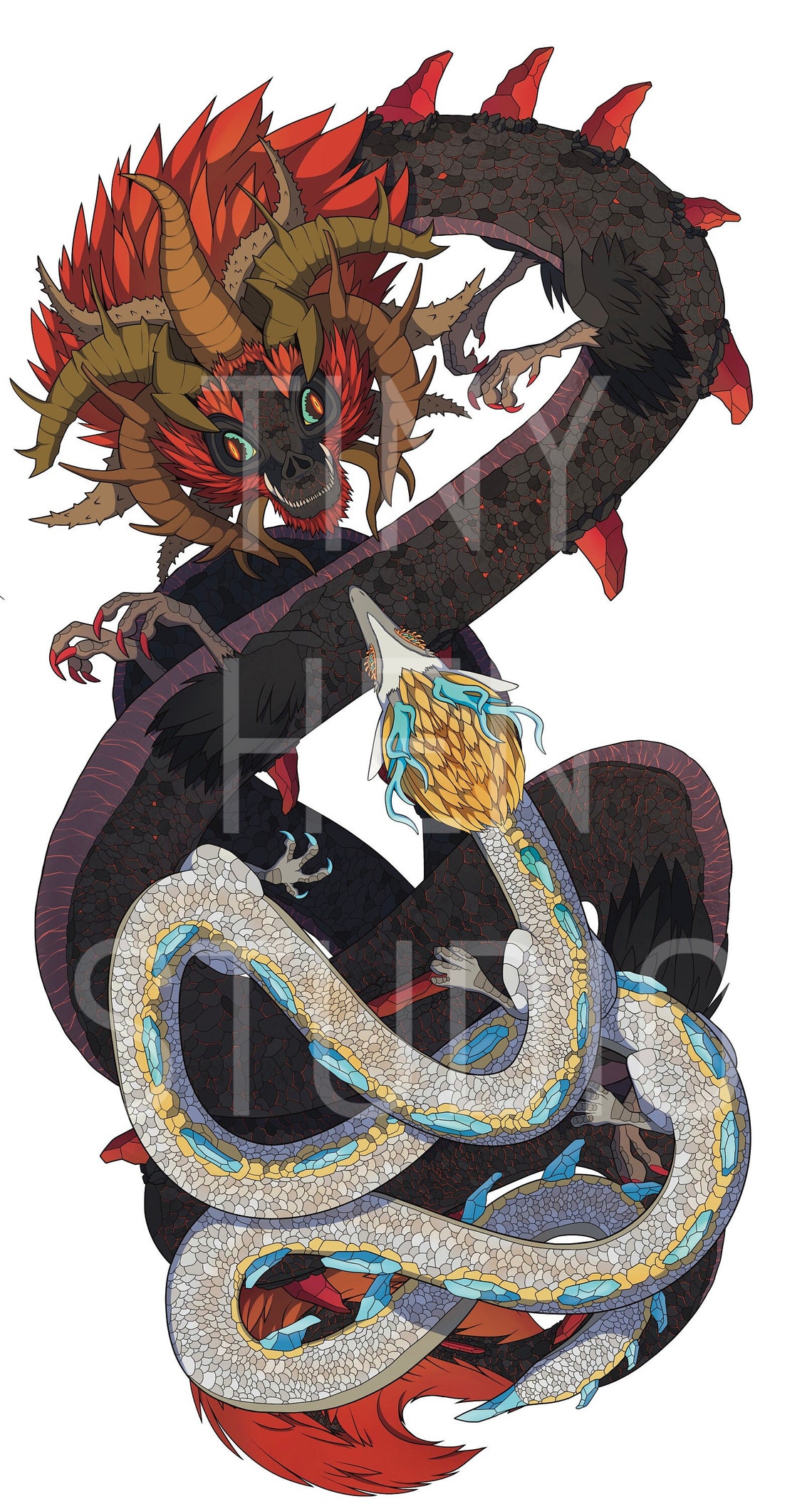 Zelda Dragons Tattoo Design / TOTK / Link / Light Dragon / Printable ...