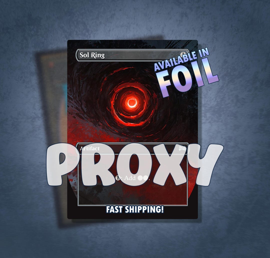 Sol Ring Proxy for Magic the Gathering / MTG Proxy / Custom Proxy / Red - Etsy