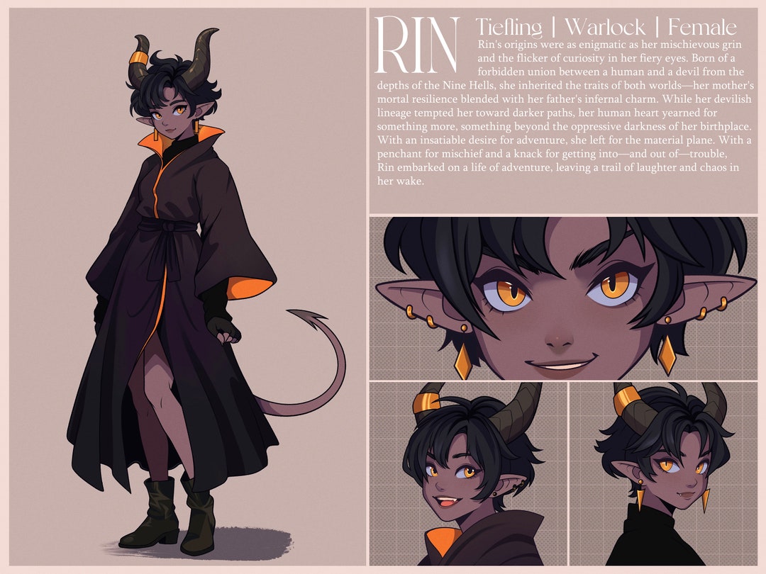 Fantasy Character Sheet Commission / Custom OC Reference Sheet ...