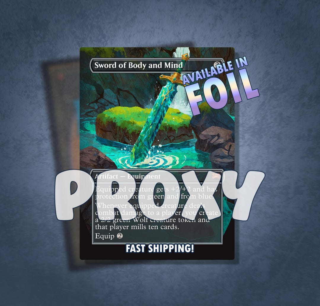 Sword of Body and Mind Proxy / MTG Proxy / Custom Proxy - Etsy