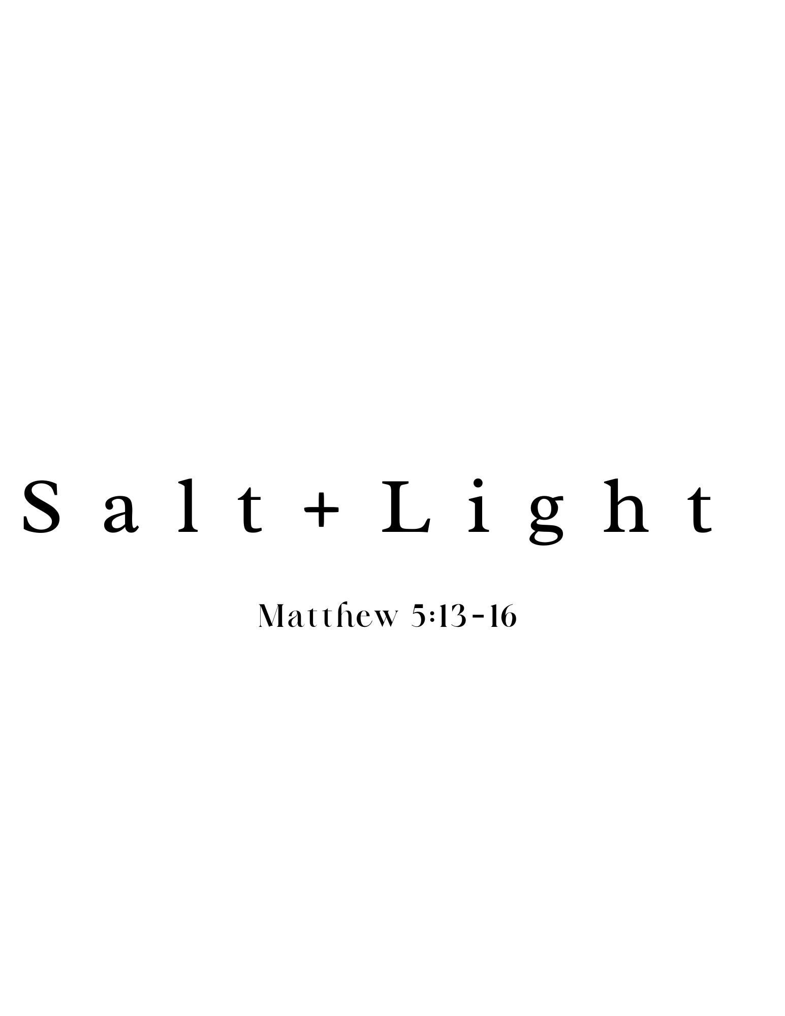 Salt + Light SVG Cut File - Etsy