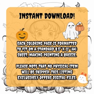 50 Pages Coloring Activity, Spooky Season Halloween, Coloring Pages for ...