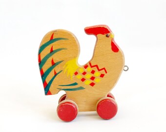 Retro Pull Toy - Etsy