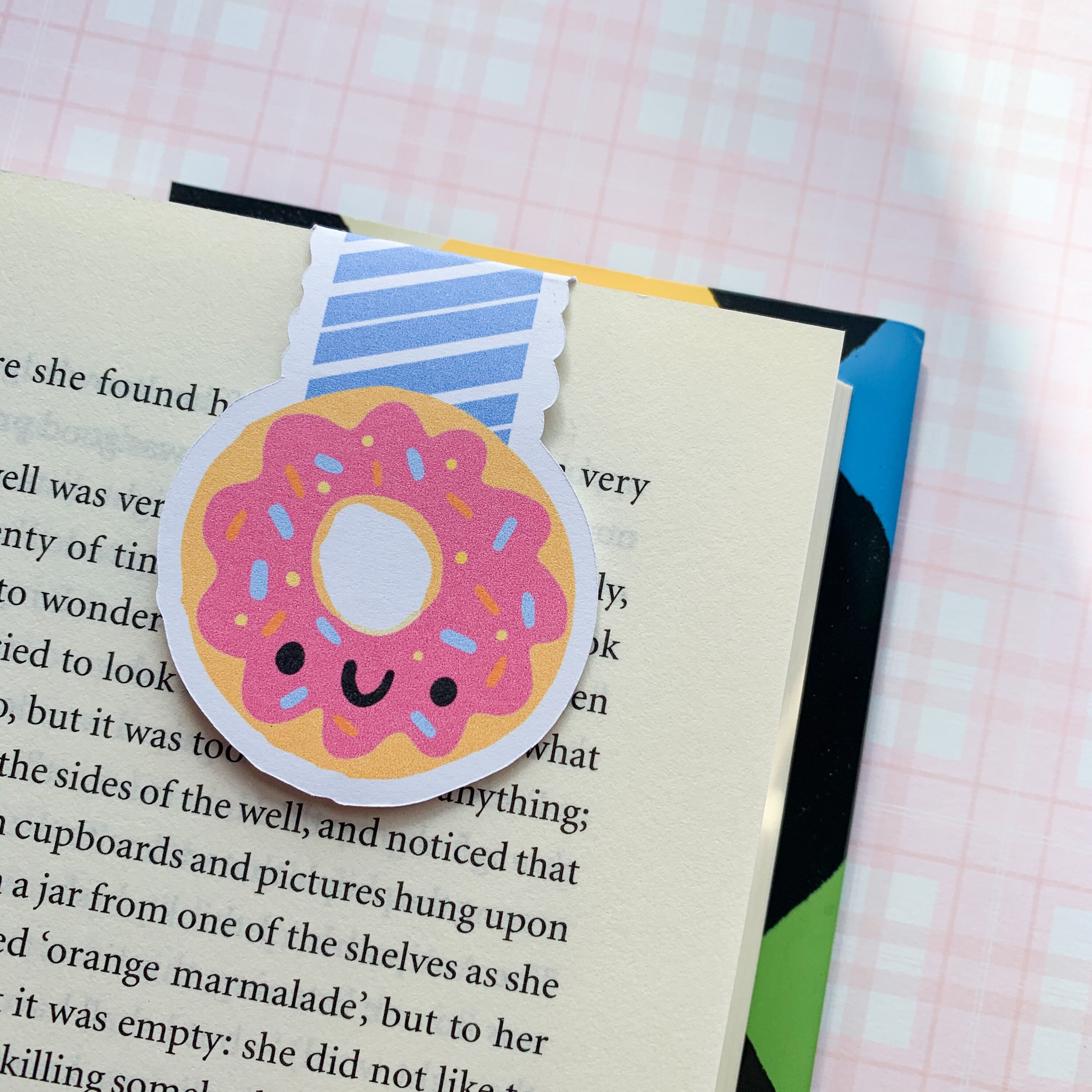 Cute Doughnut and Iced Biscuit Magnetic Bookmark Duo Set - Etsy UK