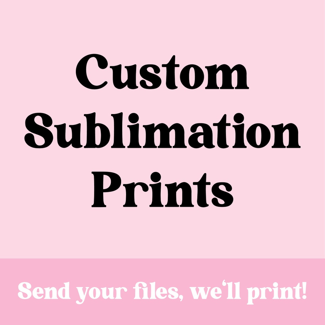 Custom Sublimation Printing A4 Fabric & Hard Surfaces Sublimation ...