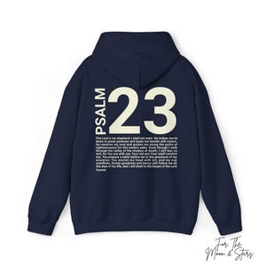 Bible Verse Hoodie Christian Psalm 23 Hoodie Hooded Sweatshirt Psalm 23 ...