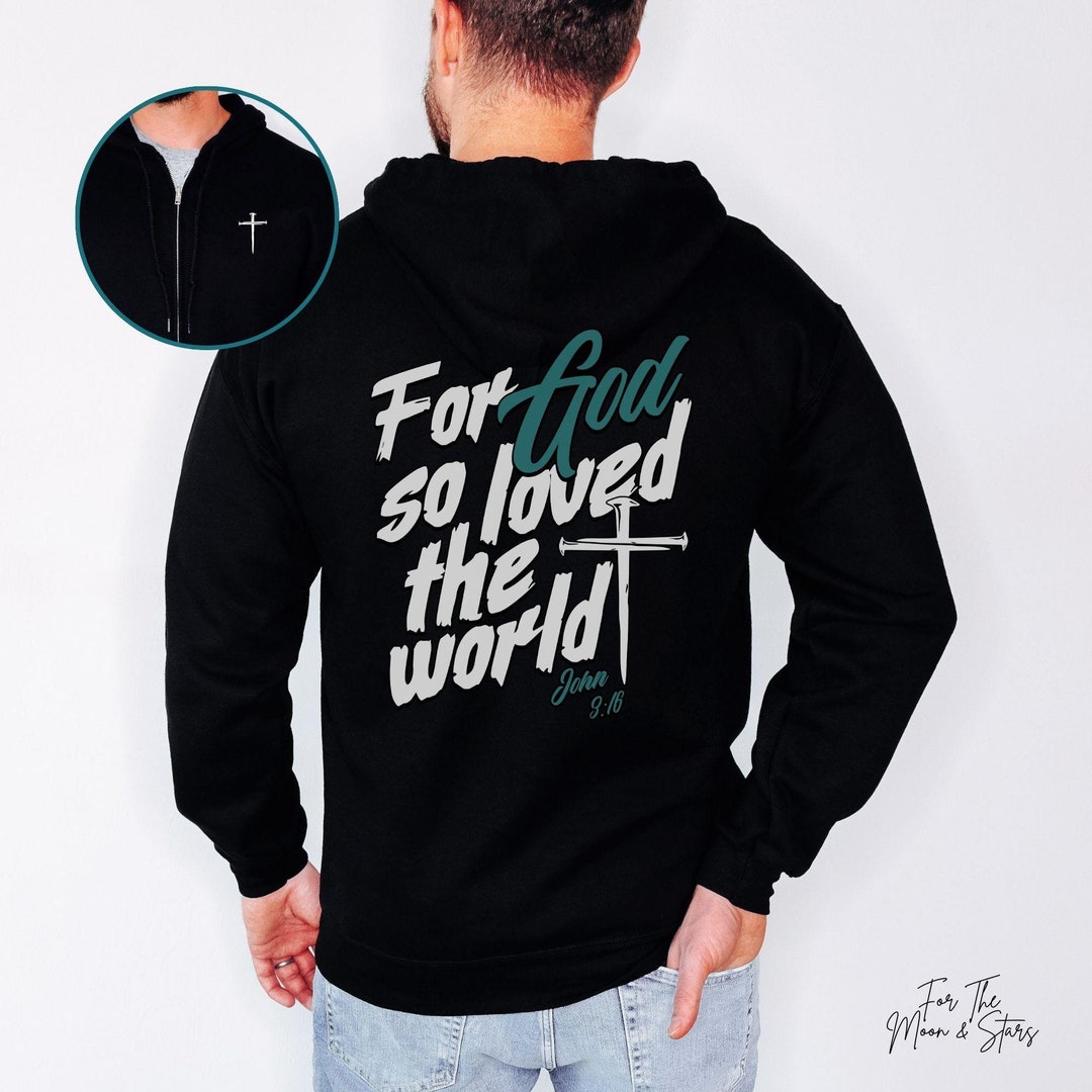 Faith Zip up Hoodie Christian Zip up Cross Zip up Hoodie Christian Guys ...