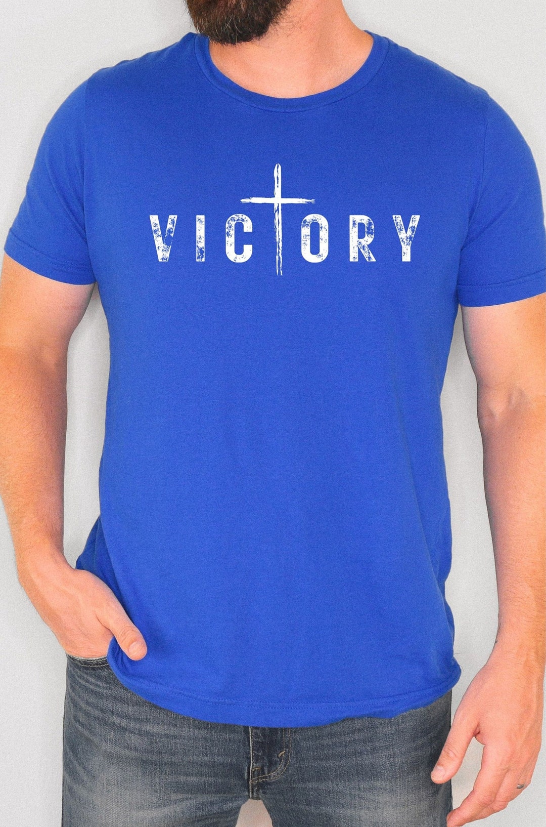 Mens Christian, Christian Victory T-shirt, Gifts Male Christian Shirt ...