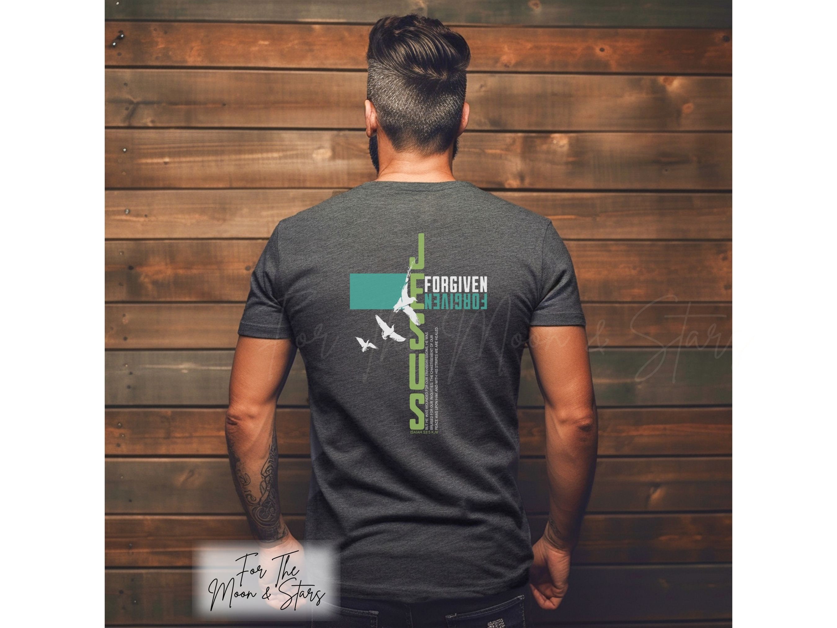 Forgiven Men Shirt Jesus Cross Shirt Isaiah Shirt Mens Christian Shirt ...