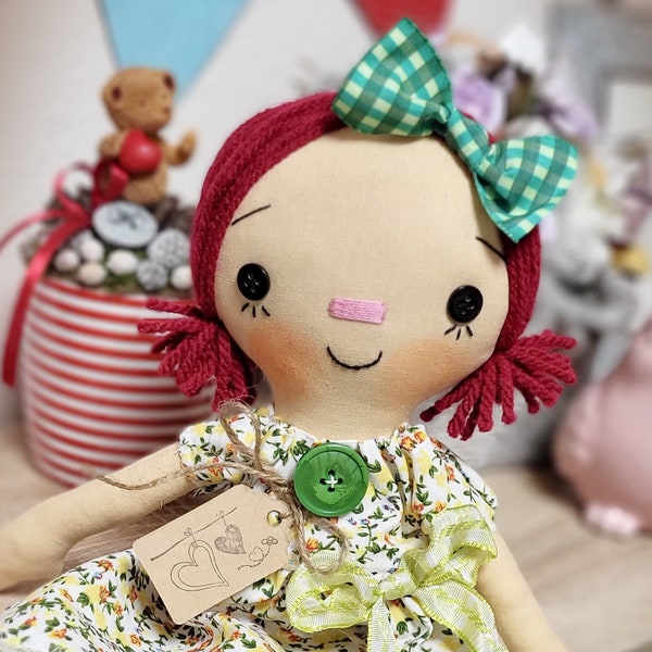 Raggedy Ann Doll - Etsy