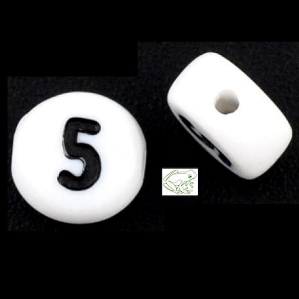 Number Beads - Etsy