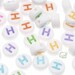 Letter H Bead: Set of 25, 7mm, Alphabet Beads, Colorful Letters - Etsy