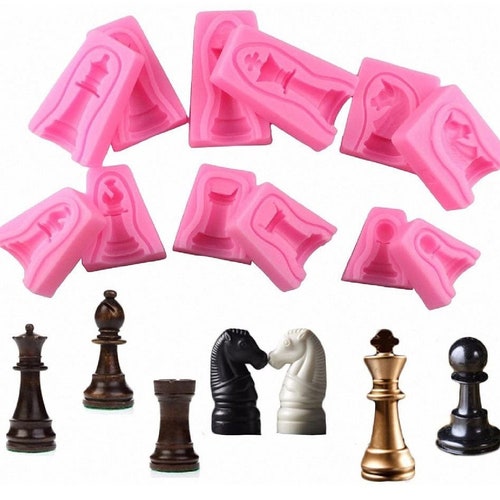 Chess Piece Mold Silicone Rubber Queen King Rook Bishop - Etsy Canada