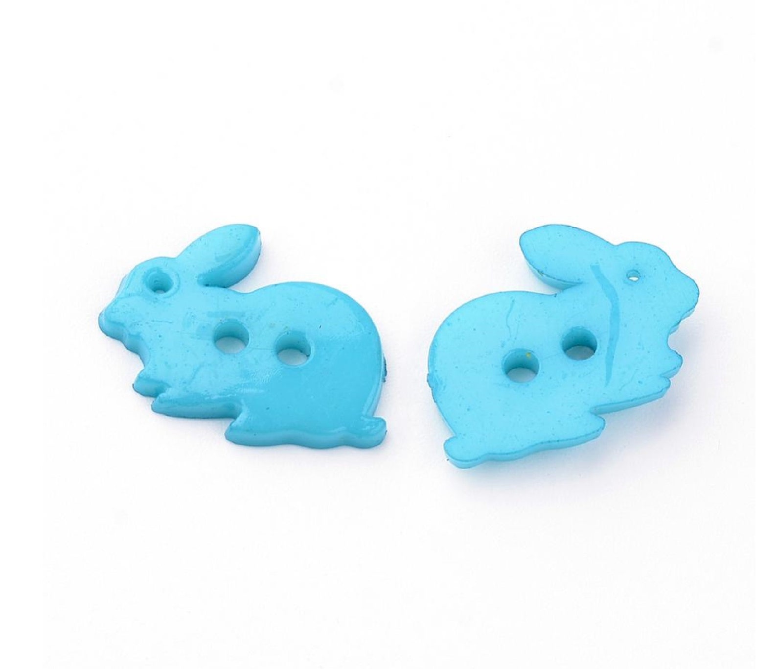 Bunny Rabbit Buttons Set of 25 Add an Acrylic Bunny to Your - Etsy