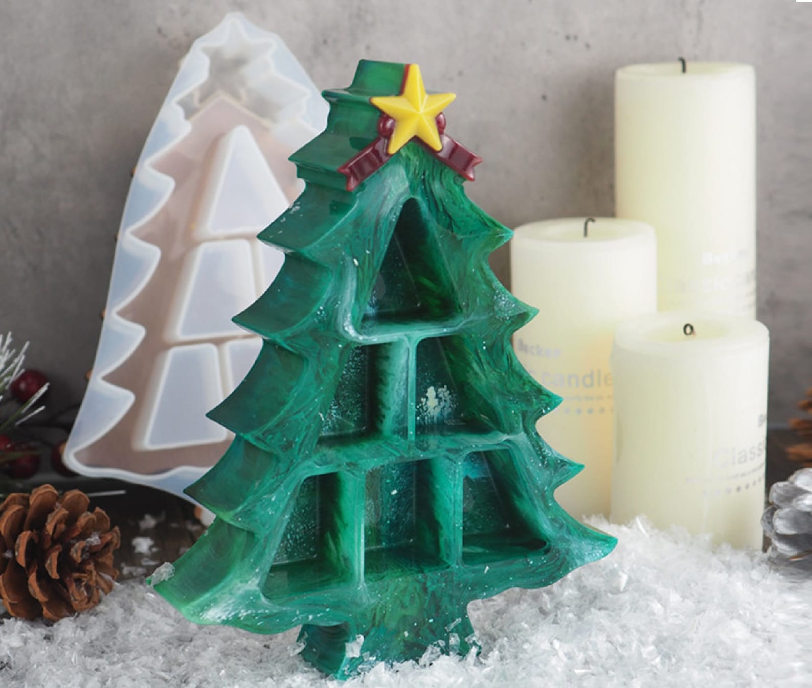 Christmas Tree Shelf Silicone Resin Mold Make With Resin and - Etsy
